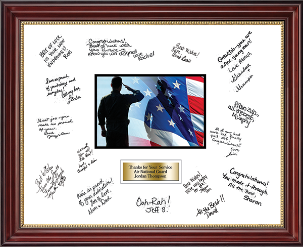 Autograph Frame White Black in Kensington Gold Autograph Frames - Item ...