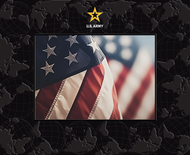Army 7"w x 5"h Spectrum Pattern Photo Frame - Expo Black Moulding ...