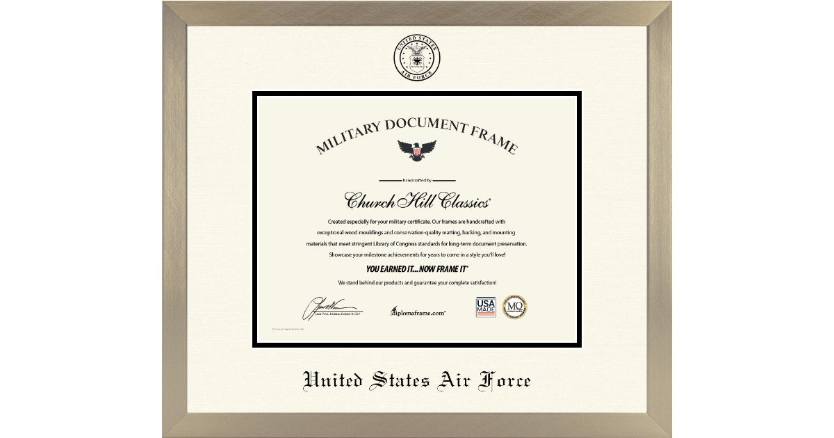 US Air Force Frames | Air Force Gifts | militaryframes.com