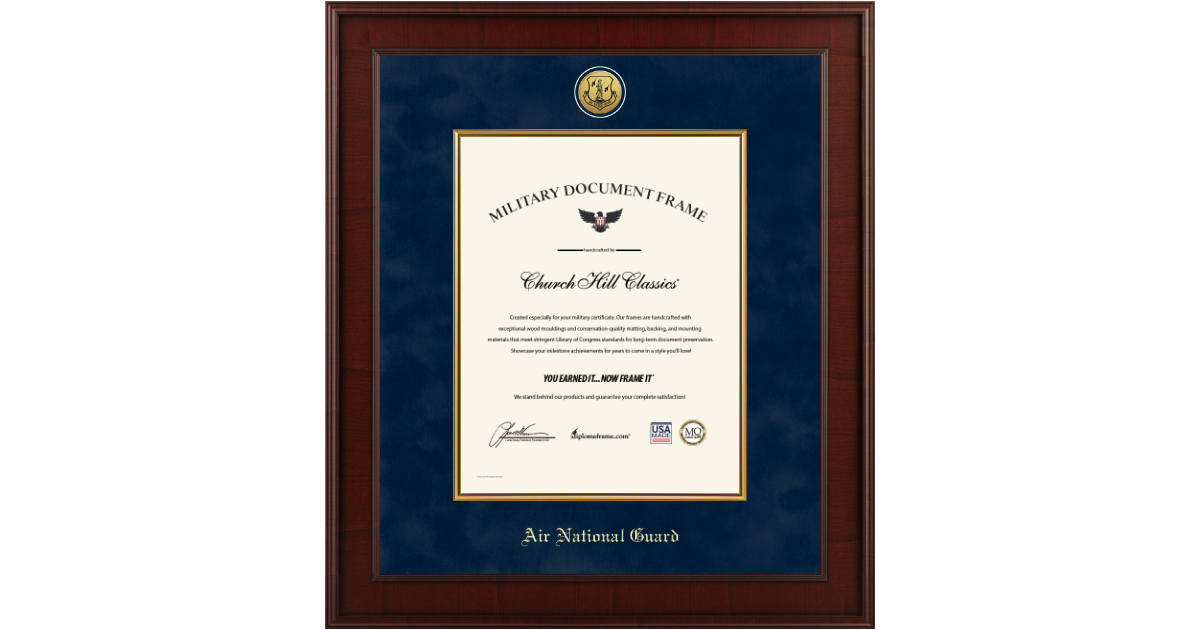 ANG Vertical 11x14- Presidential Gold Engraved Air National Guard ...